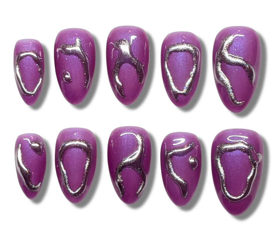 Feral Claws - Hand-Painted Aprés Gel-X Nail Tips